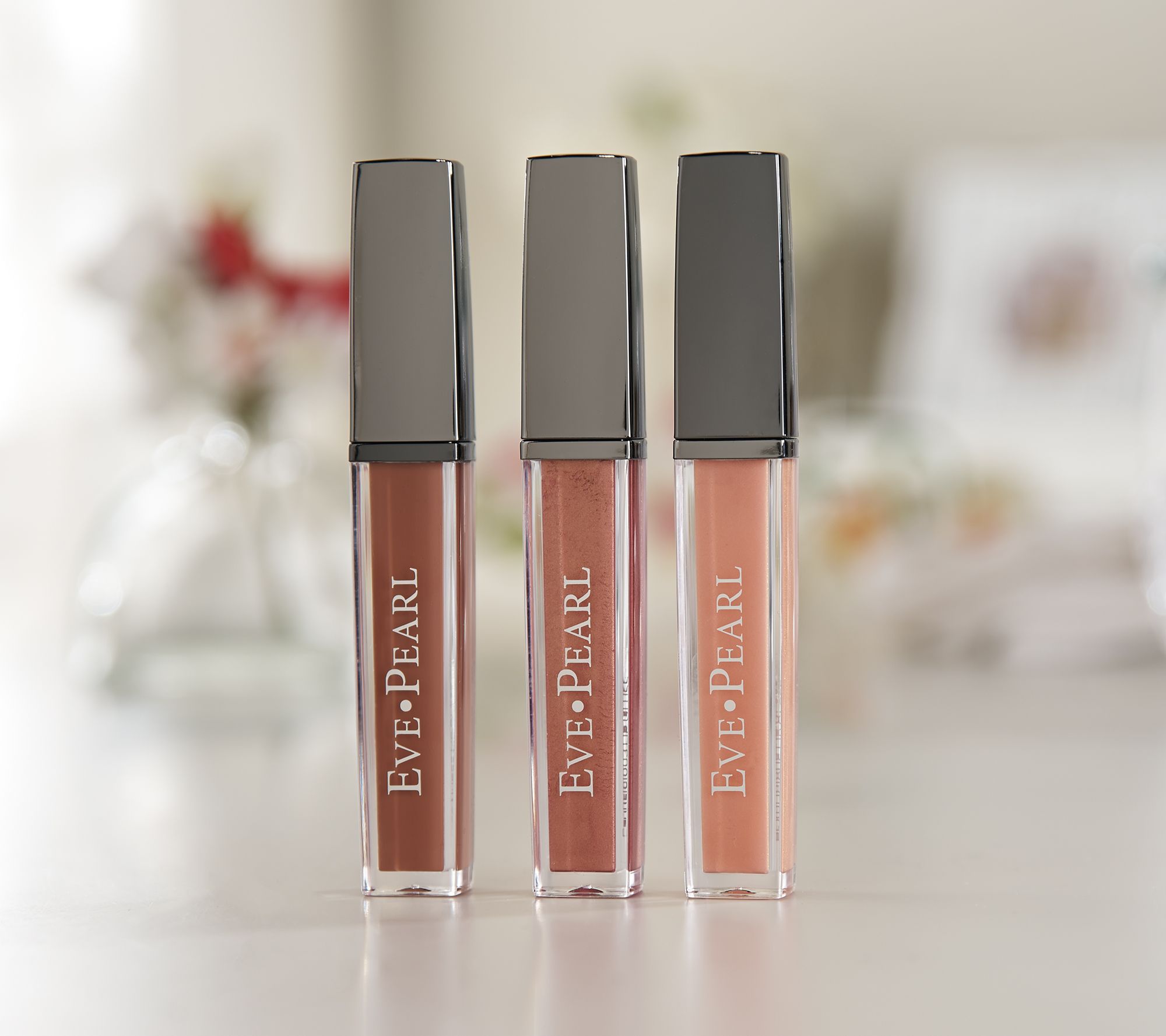 EVE PEARL Lip Gloss Trio - Sheer Nudes & Pearlicious – EVE PEARL GreatFaces