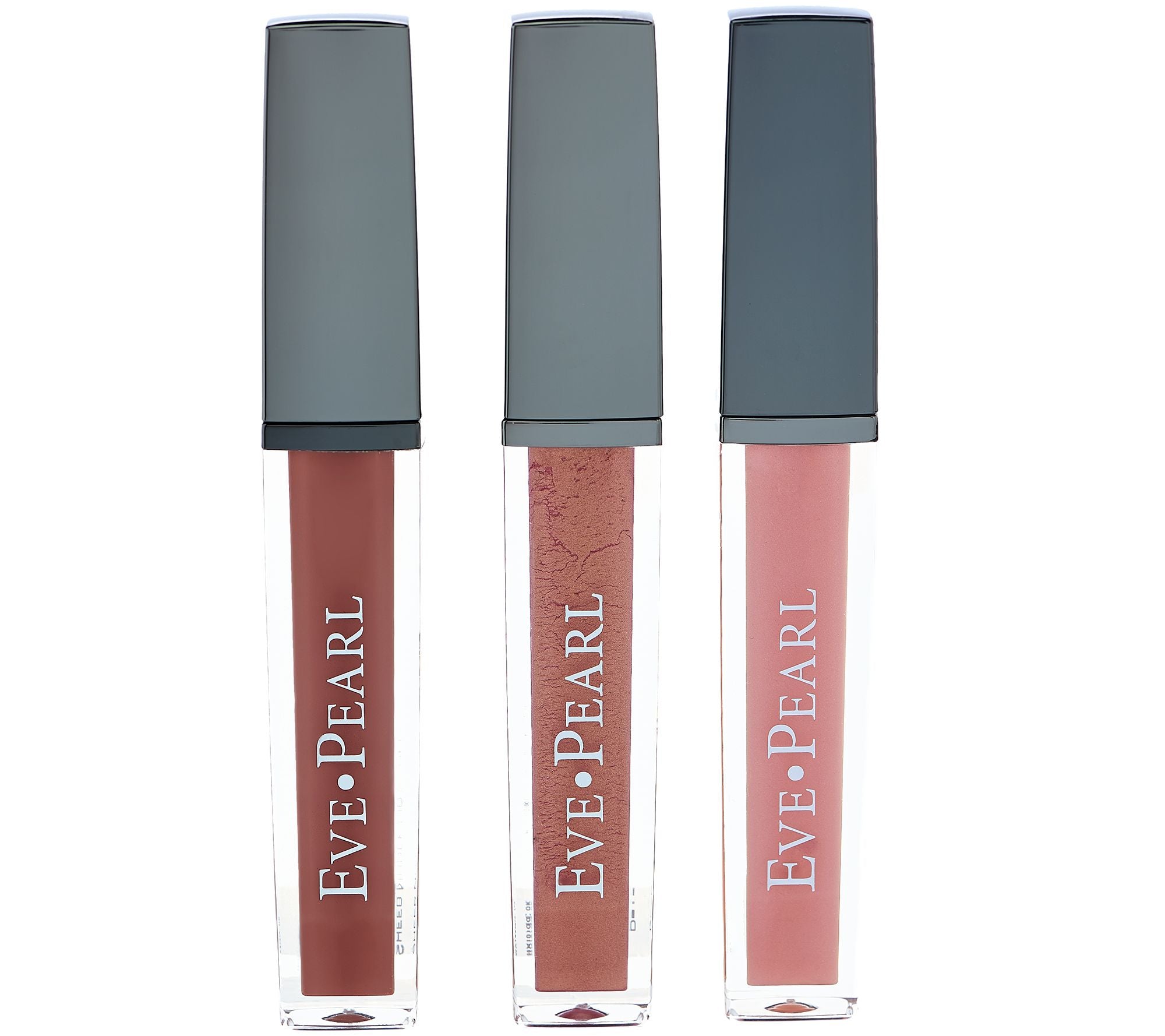 EVE PEARL Lip Gloss Trio - Sheer Nudes & Pearlicious – EVE PEARL GreatFaces